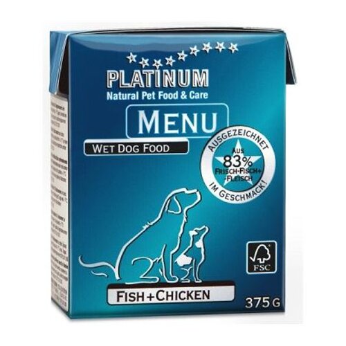 Platinum HRANA ZA PSE MENU RIBA I PILETINA 375GR EPonuda