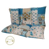 M-trio jastuk za baštensku ljuljašku 120 x 50 x 50 cm blue patchwork ...