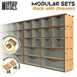 Green Stuff World MDF Vertical Rack with 16 Drawers - Vertikalni stalak ...