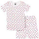 Capitano_e_Sirene pidžama za devojčice, kratak rukav, dezen srca, | ePonuda.com