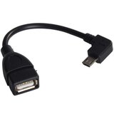 Fast Asia Kabl USB OTG (USB A - USB Micro-B F/M) ugaoni crni | ePonuda.com