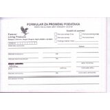 FOREVER LIVING formular za promenu podataka | ePonuda.com