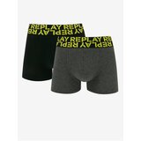 Replay Set of two men's boxers in black and dark grey - Men | ePonuda.com