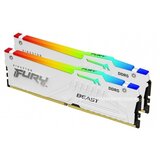 Kingston DIMM DDR5 64GB (2x32GB kit) 6400MT/s KF564C32BWEAK2-64 FURY Beast White RGB EXPO RAM ...