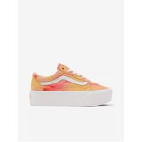 Vans Yellow-Orange Womens Platform Sneakers UA Old Skool Stack - Women ...