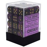 Chessex kockice - gemini - black-green & Gold12mm (36) | Eponuda.com