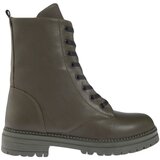 Yaya by Hotiç Ankle Boots - Khaki - Flat | Eponuda.com