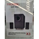 Microlab X3BT aktivni drveni zvucnici 2.1 sistem 98W rms, 3,5mm ...