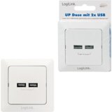 Logilink uzidna utičnica, 2 USB-A | Eponuda.com