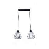 Rustik 136 visilica 2XE27 crna | ePonuda.com