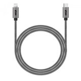 Next One usb-c to lightning metallic cable 1.2m space gray (lght-usbc ...