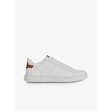 Geox White Mens Leather Sneakers Levico - Men | EPonuda.com