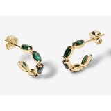 Victoria Cruz arisa emerald gold mindjuše sa swarovski kristalima ...