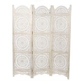 drveni paravan beli 153x2x182 | ePonuda.com