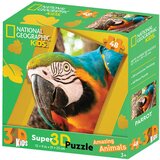 National Geographic Super 3D Puzzle Papagaj Kids 48 delova | ePonuda.com