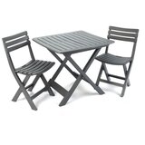 ProGarden camping set - Sklopivi Set sa 2 Stolice i Stolom - Beli ...