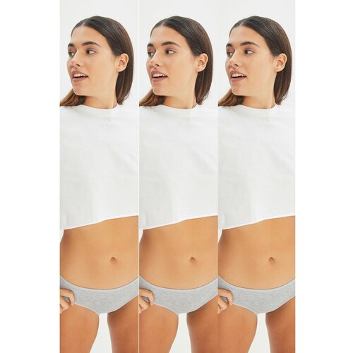 Trendyol Gray 3-Pack Basic Briefs | ePonuda.com