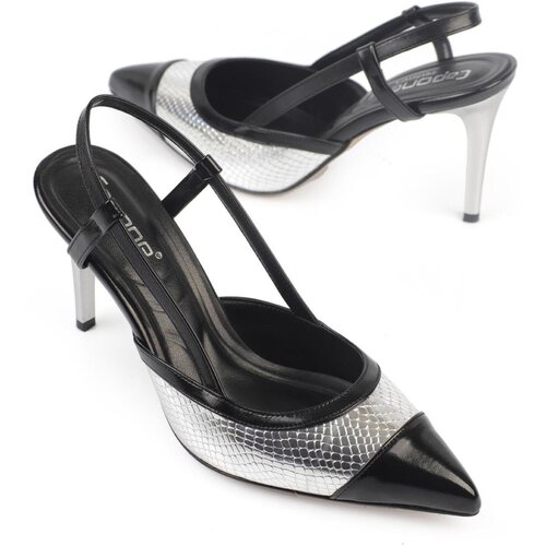 Capone Outfitters Open Back Mid Heel Soft Padded Sole Women's Shoes ...