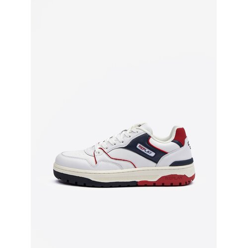 Replay Shoes Scarpa Off Wht Blue Red - Men | ePonuda.com