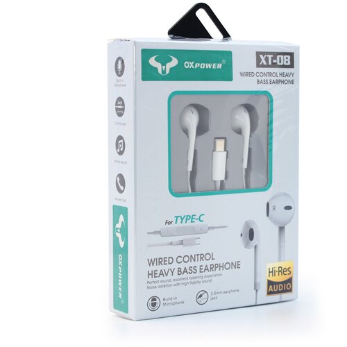 Oxpower slušalice XT-08 type c bele | ePonuda.com