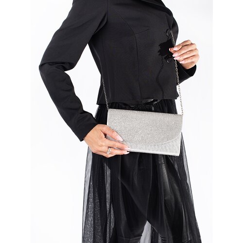 Shelvt classic small silver clutch bag | ePonuda.com