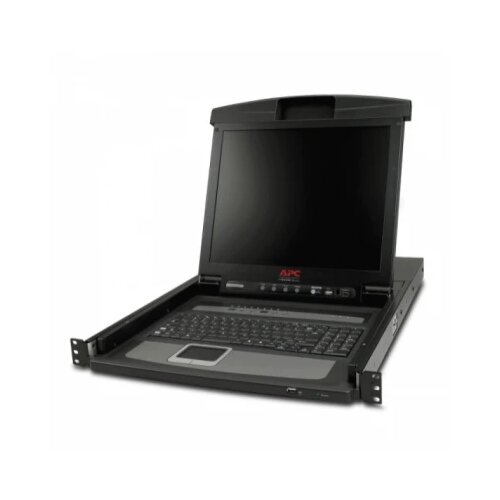 APC 17" rack lcd console with integrated 8 port analog kvm switch ...