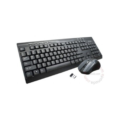 Gembird WIRELESS + MIS BLACK KBS-DB1 tastatura | ePonuda.com