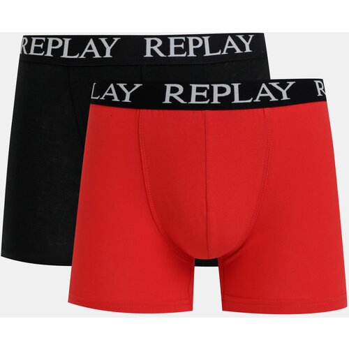 Replay Set of two boxers in black and red - Men | ePonuda.com