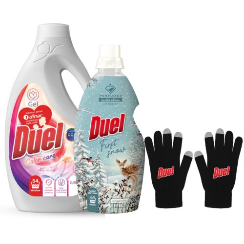 Duel set tečni deterdžent color care, 2.45l + omekšivač first snow, 1.6l + rukavice touch glow ...