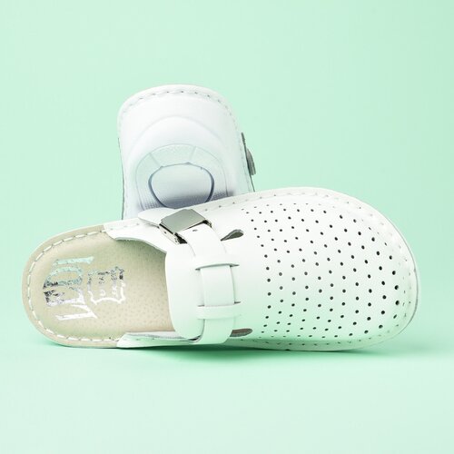 Ledi ženske kožne papuče 631 bele | ePonuda.com