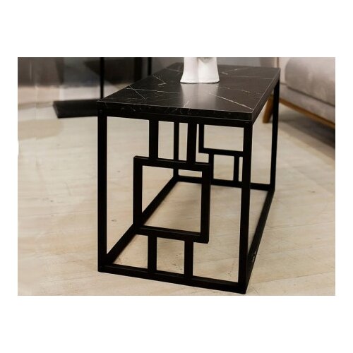 Futrix Klub sto industrijski dizajn crni mermer ( 41204 ) | ePonuda.com