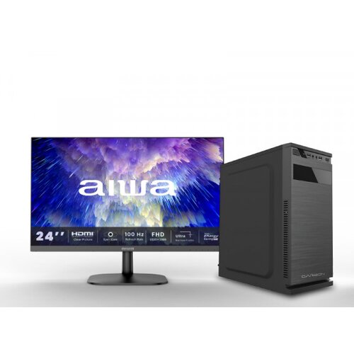Carbon business računar intel i3-10100/8GB/256GB/Win11Pro + aiwa ...