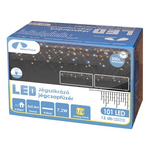 Led svetleća mreža 2x0.9 m + 1.8m 101 lampica toplo bela | Eponuda.com