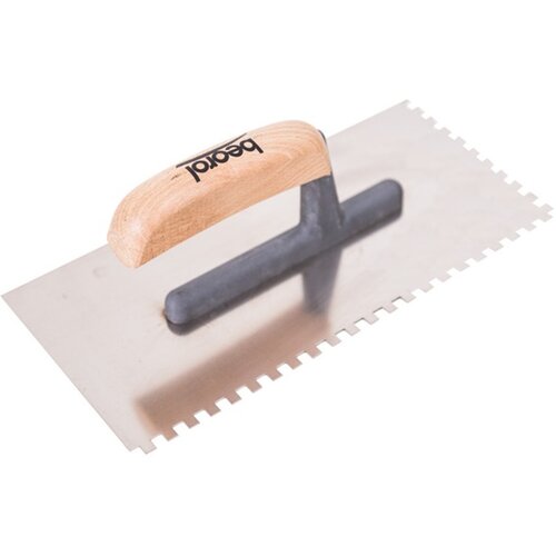Beorol gleterica sa drvenom drškom nazubljena 280 x 130 mm 8x8 ...