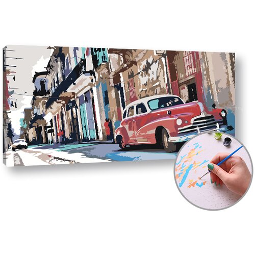 Slikanje po brojevima ŽIVOT U GRADU 80x40 cm - without frame | ePonuda.com