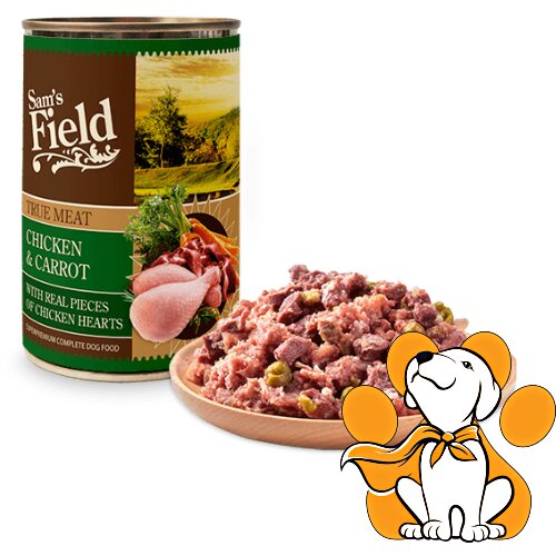 Sam's Field true Meat Chicken & Carrot 400g, Superpremium Vlažna Hrana ...