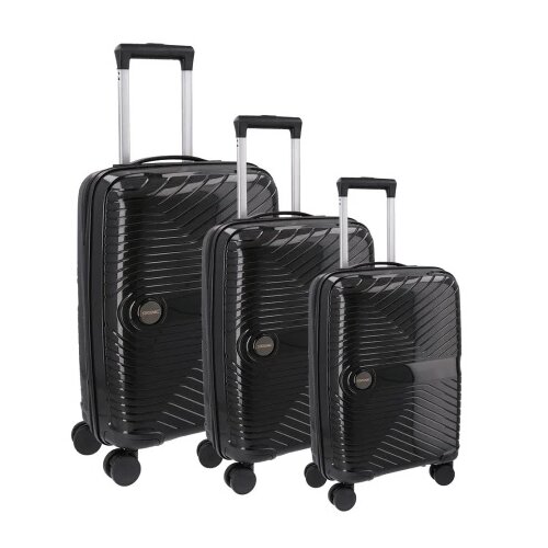 Sazio Ibiza, kofer, set 3 komada, PP, crna ( 110152 ) | Eponuda.com