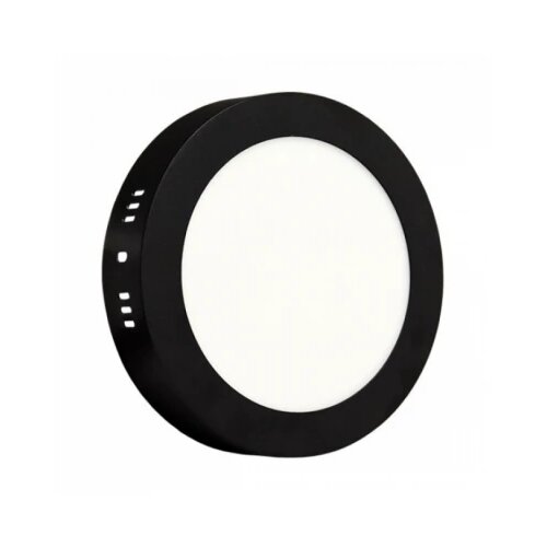 MIT.EL LED crni nadgradni okrugli panel M12NO-BK 12W 6500K, 165mm ...