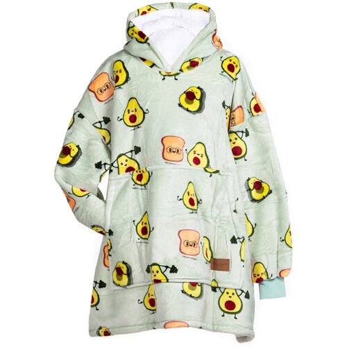 Svilanit Hoodie duks/ćebe Svilanit avokado + Poklon: Čarape light green ...