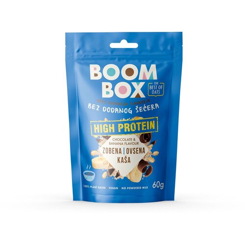 Boom box ovsena kaša high protein čokolada-banana 60g | ePonuda.com