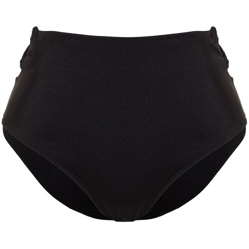 Trendyol Curve Plus Size Bikini Bottom Black Plain