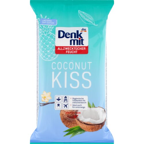 Denkmit COCONUT KISS univerzalne vlažne maramice za čišćenje 50 kom ...