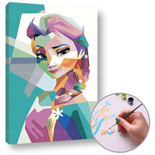 Slikanje po brojevima ZAMRZNUTA ELZA | low difficulty | ePonuda.com