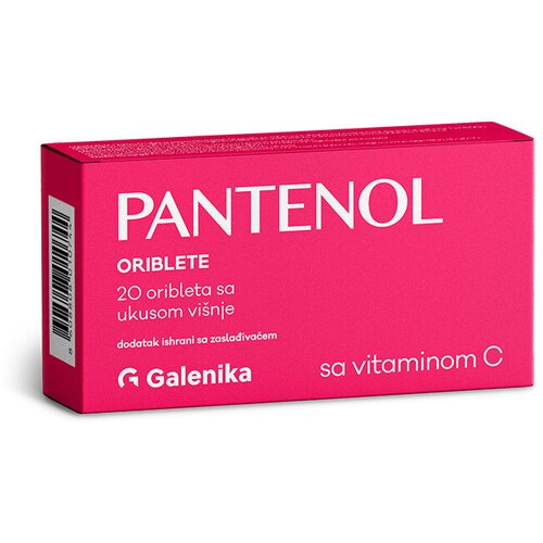 Galenika Pantenol sa Vitaminom C, 20 oribleta sa ukusom višnje ...