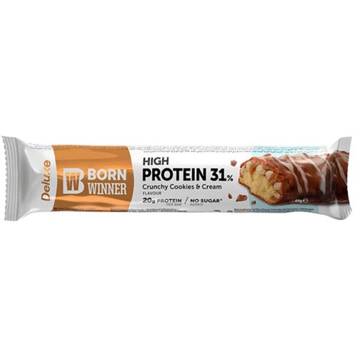 BORN WINNER Deluxe Protein Bar Crunchy Cookies And Cream 64g | ePonuda.com
