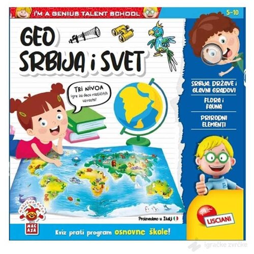 Lisciani mali genije edukativni set zanimljiva geografija | ePonuda.com