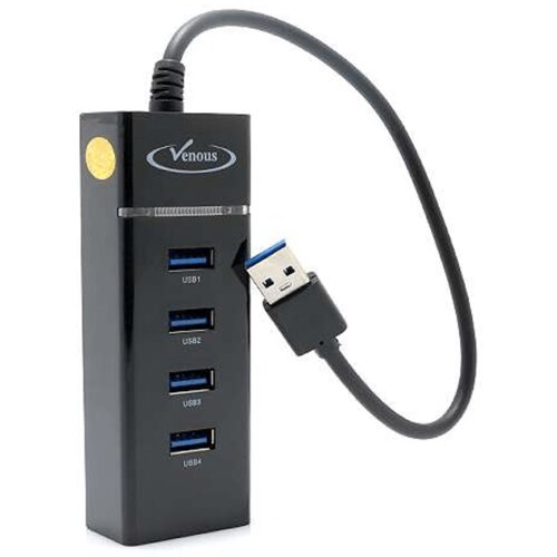 Hub usb 3.0 hi-speed venous 4 porta crni | ePonuda.com
