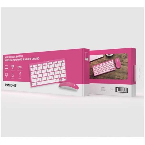 Pantone bežična tastatura sa mišem pink boje | ePonuda.com