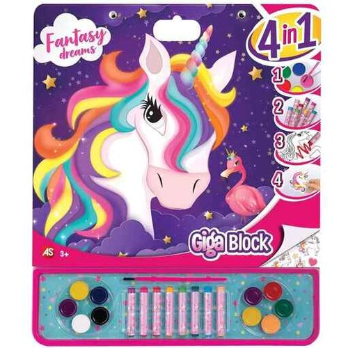 Giga blok set za bojenje jednorog fantasy 4u1 | ePonuda.com