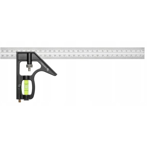 Hogert stolarska vinkla sa nivelatorom 300 mm siva | Eponuda.com